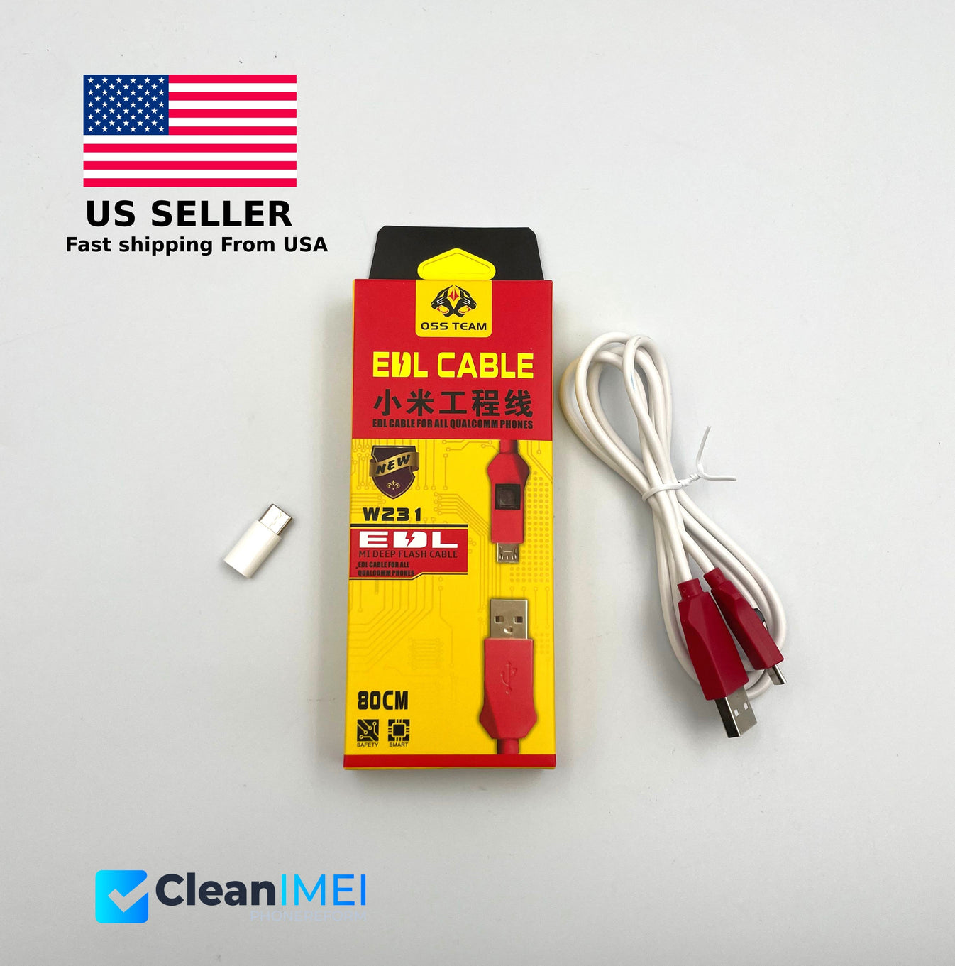 2-in-1 Qualcomm EDL Cable for 9008 Mode, Deep Flash Mode, USB-C & Micr